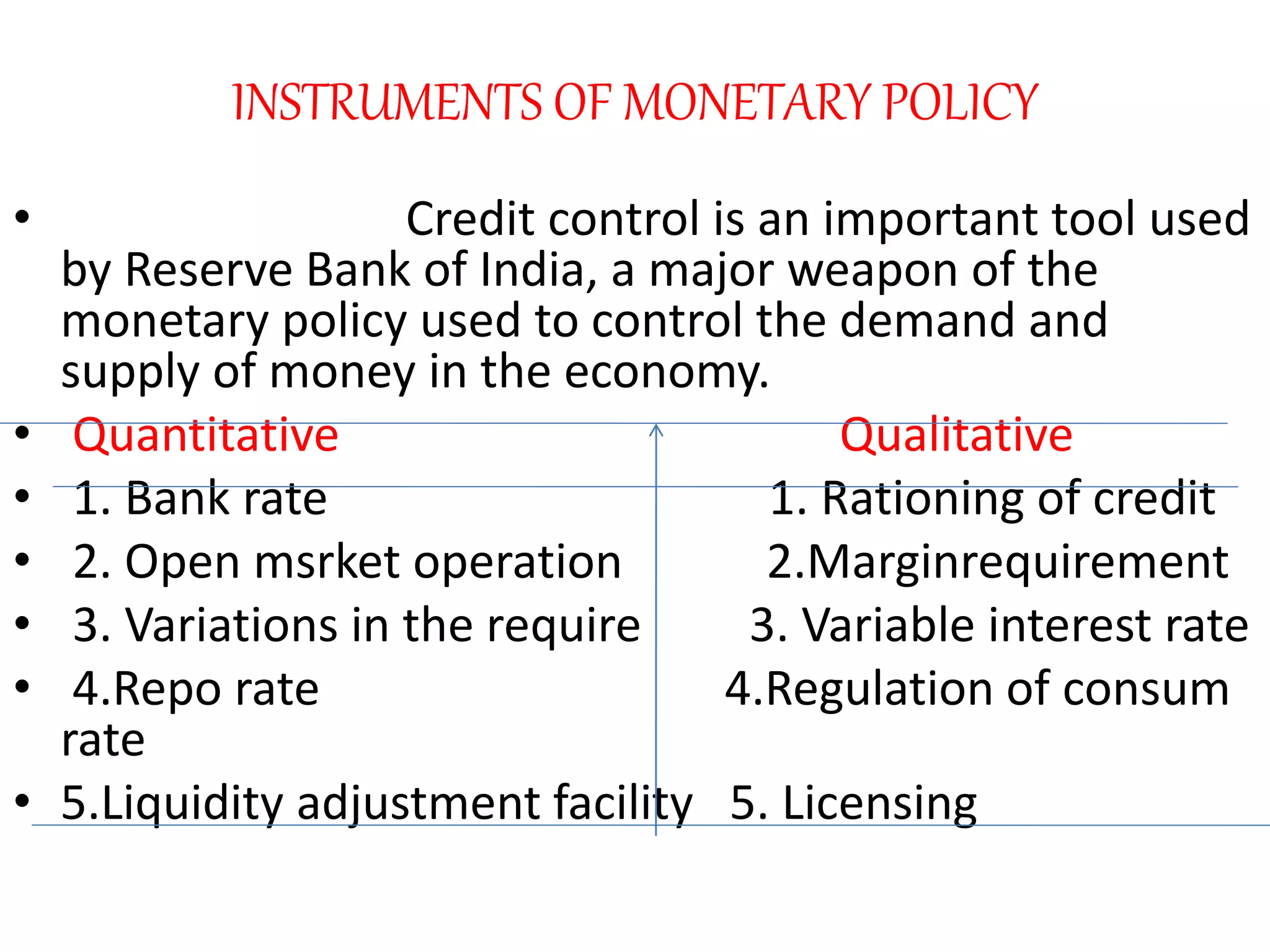 Monetary policy | PPTX
