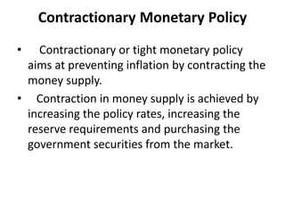 Monetary policy | PPTX