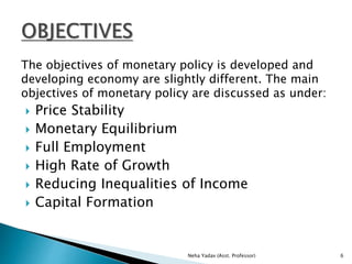 Monetary policy | PPTX | Business Accounting & Finance | Business