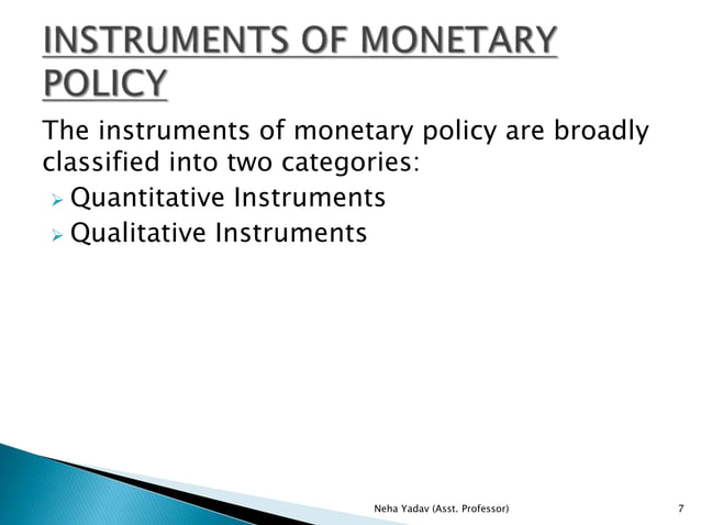 Monetary policy | PPT