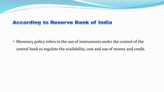 Monetary policy | PPT