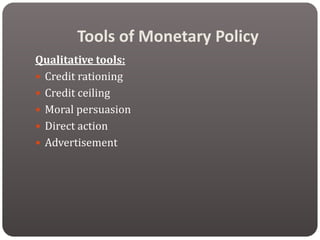 Monetary policy | PPTX
