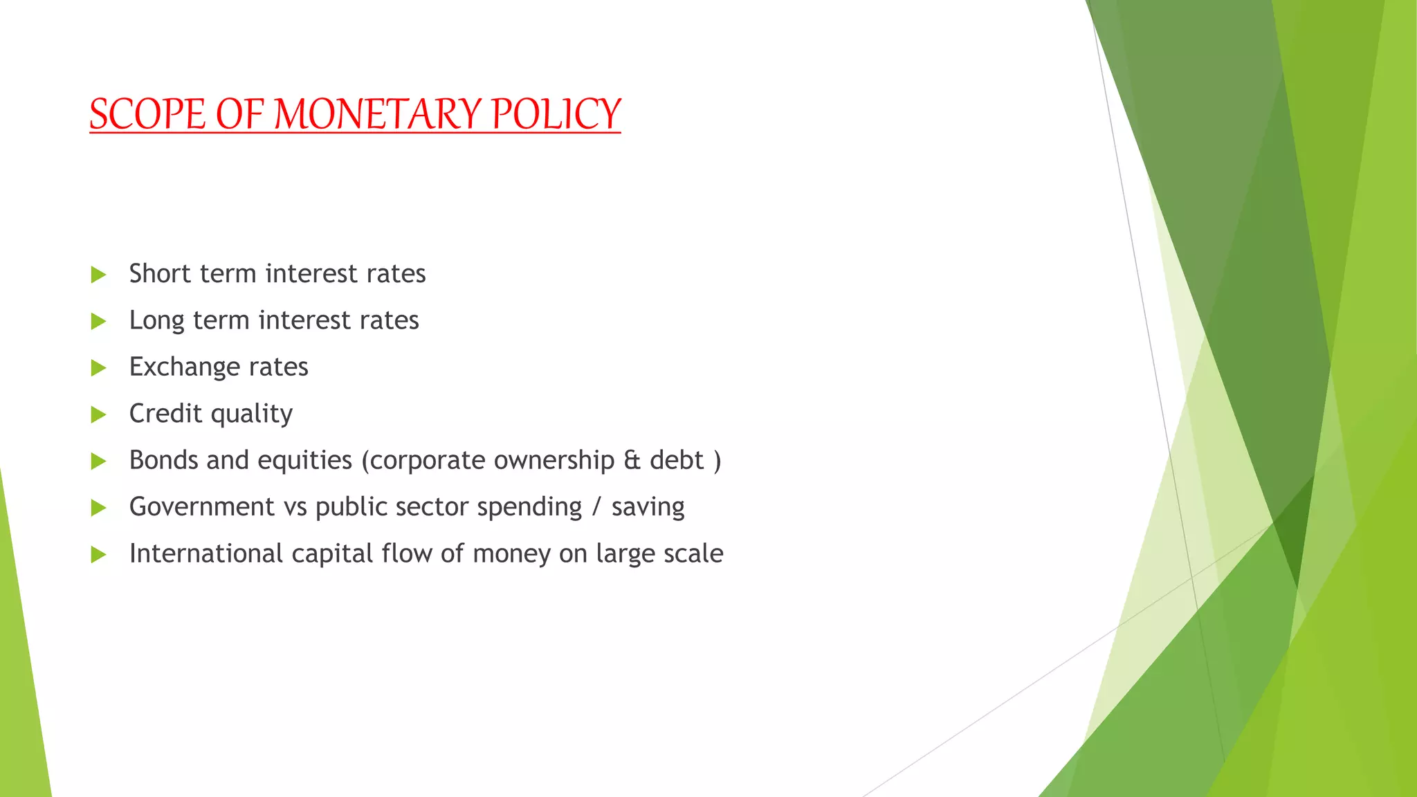 Monetary policy | PPT