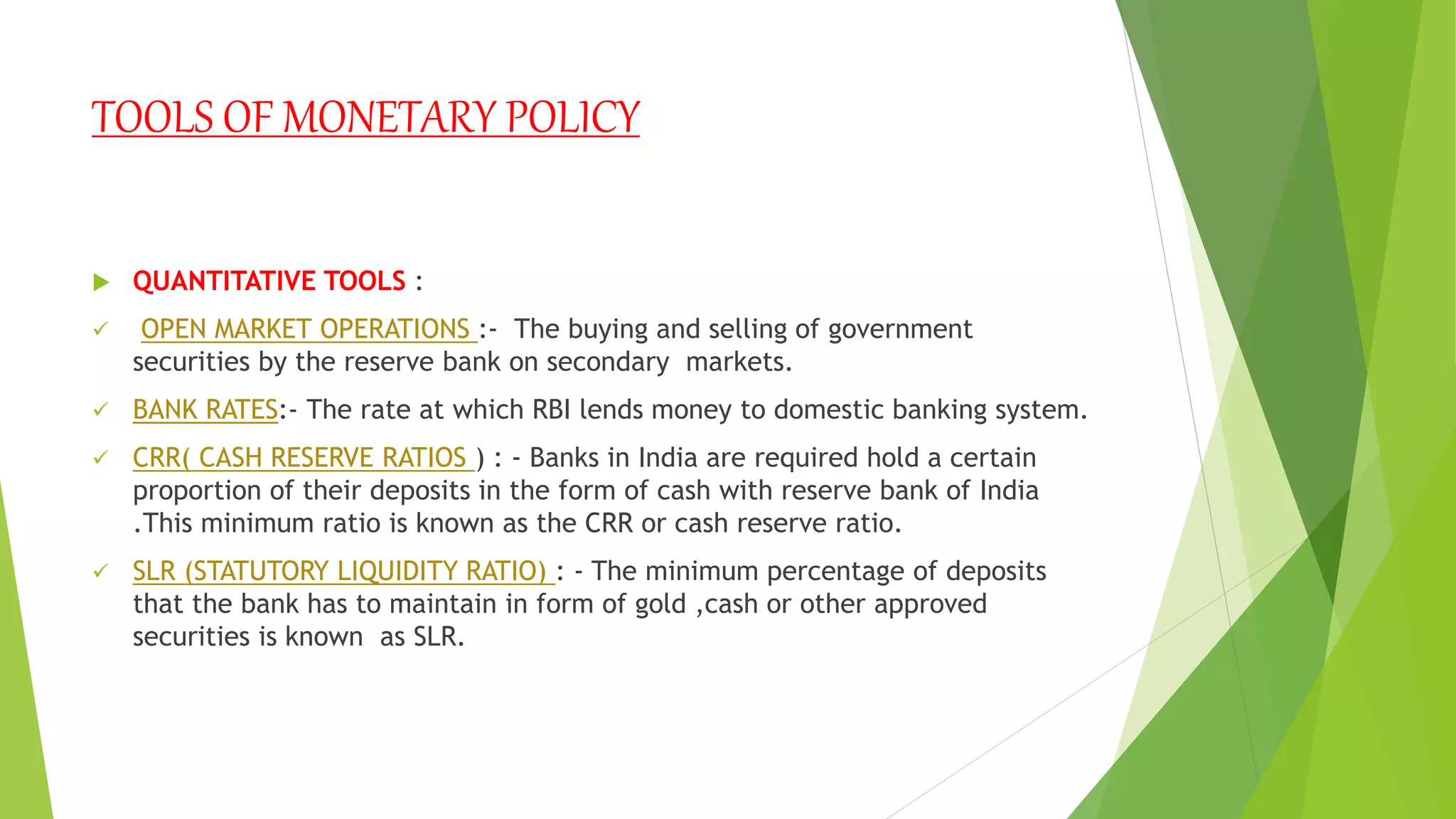 Monetary policy | PPTX