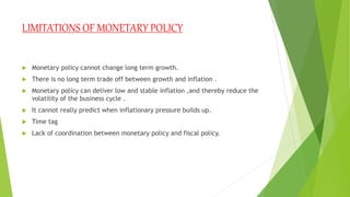 Monetary policy | PPTX