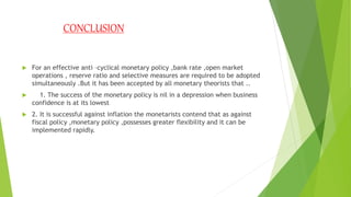 Monetary policy | PPTX