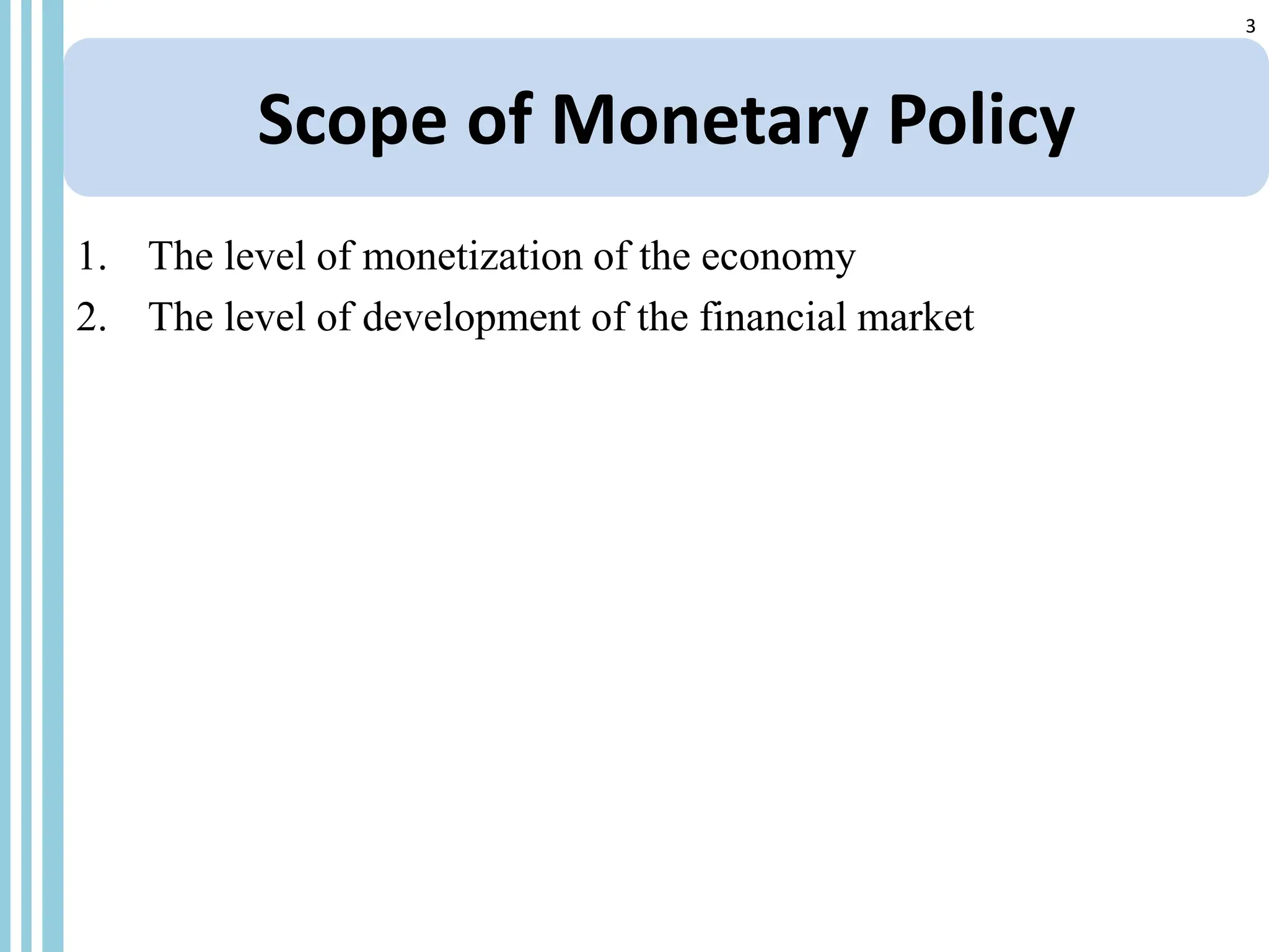 Monetary Policy.ppt management economics | PPT