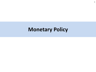 Monetary Policy.ppt management economics | PPT