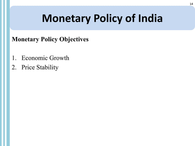 Monetary Policy.ppt management economics | PPT