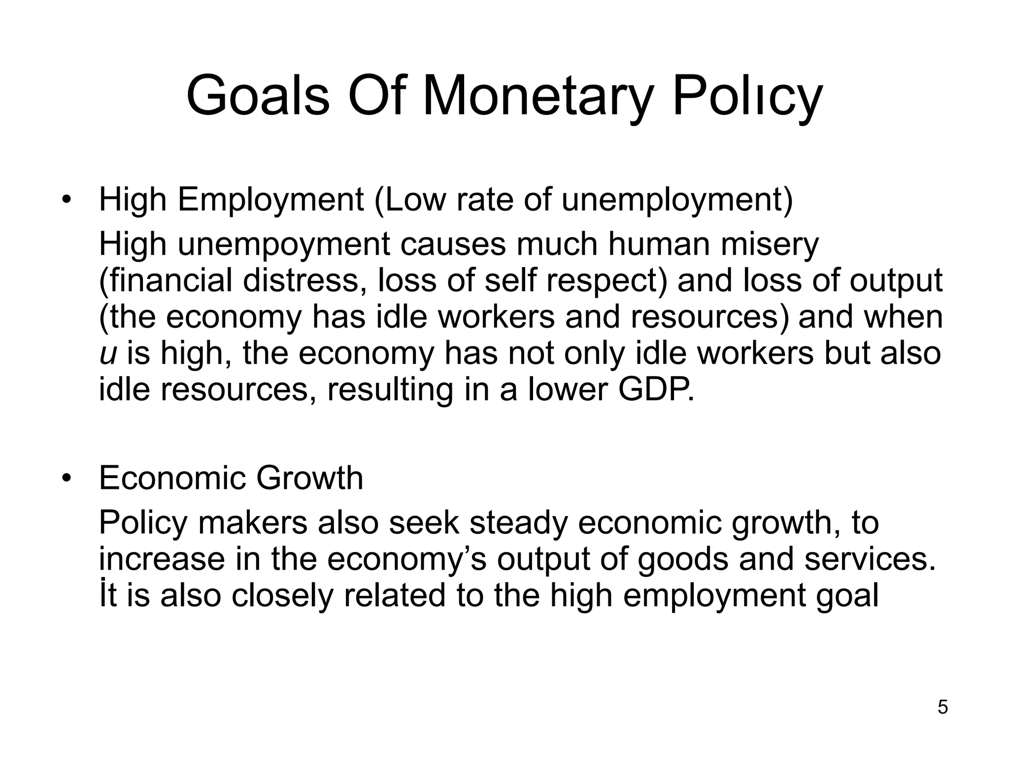 presentasi Monetary Policy-Goals and Target.ppt