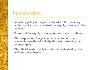 Monetary Policy | PPTX
