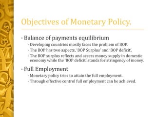 Monetary Policy | PPTX
