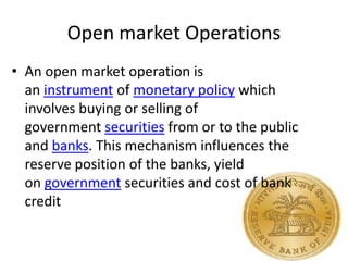 Monetary policy in India a brief | PPTX