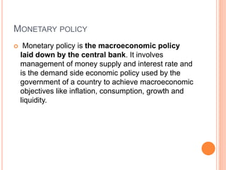 Monetary Policy and Fiscal Policy.pptx | Business Banking & Finance ...