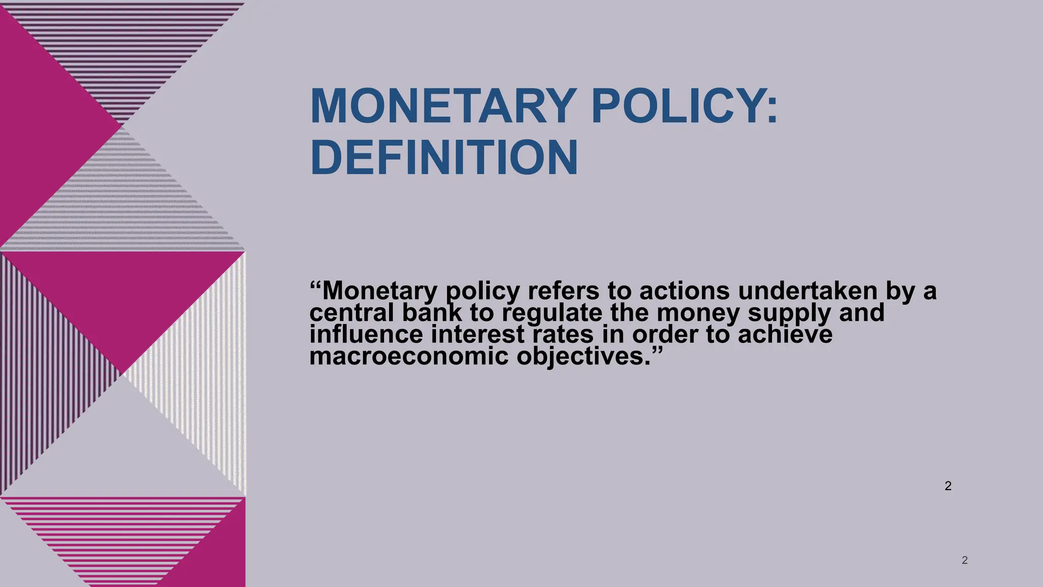 Monetary Policy and its impact in Pakistan | PPTX
