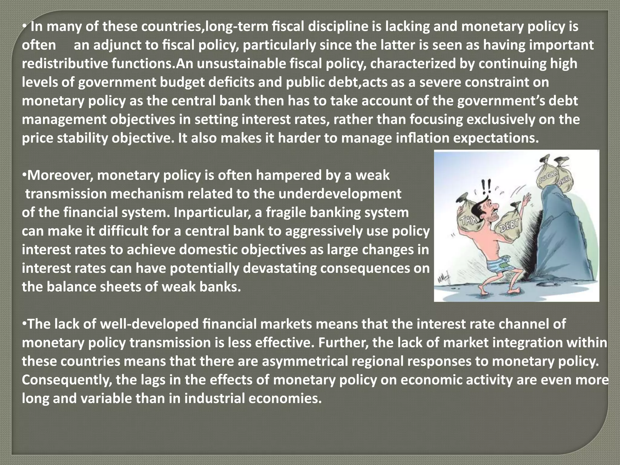 Monetary policy challenges for emerging economies | PPTX