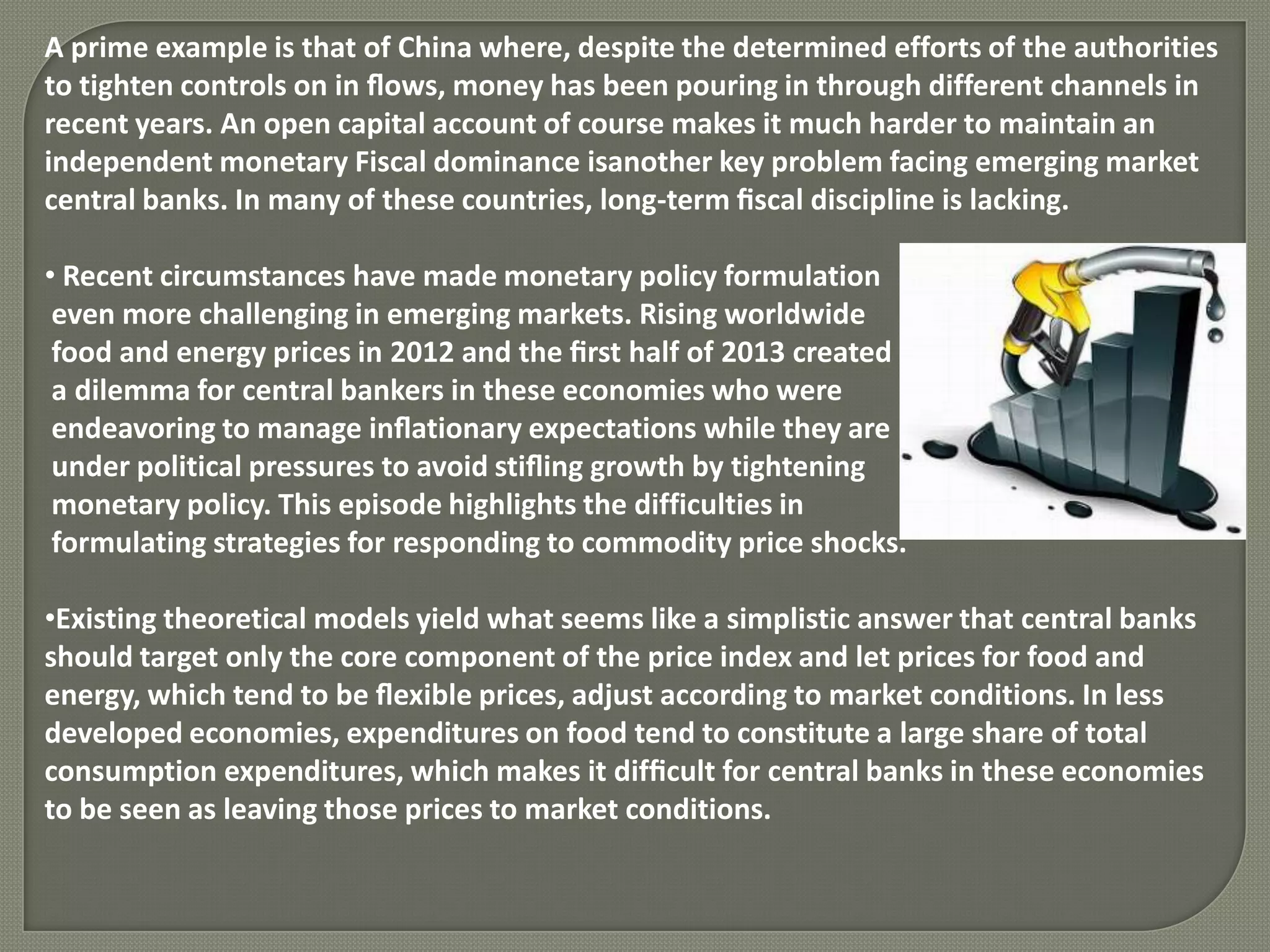 Monetary policy challenges for emerging economies | PPTX