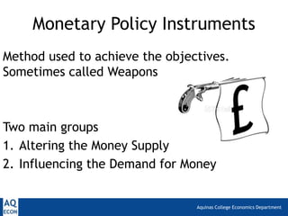 Monetary Policy for A2 | PPTX