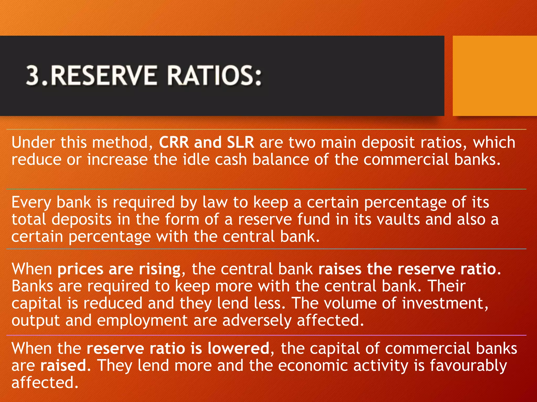 Monetary Policy Instruments: India | PPTX
