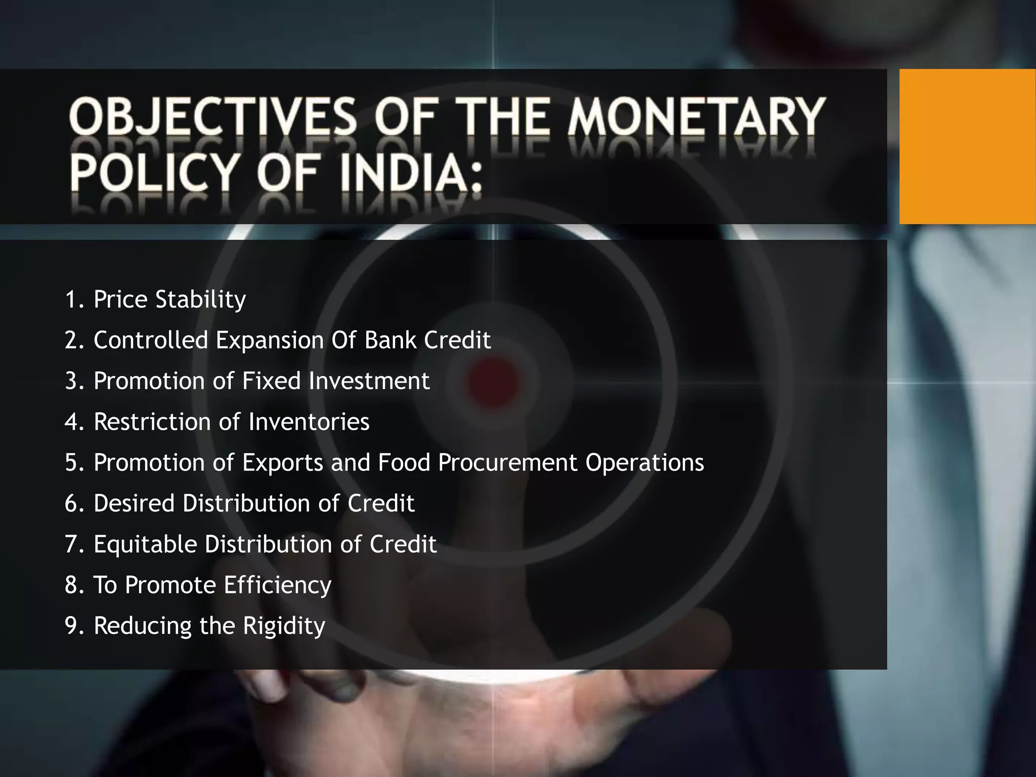 Monetary Policy Instruments: India | PPTX