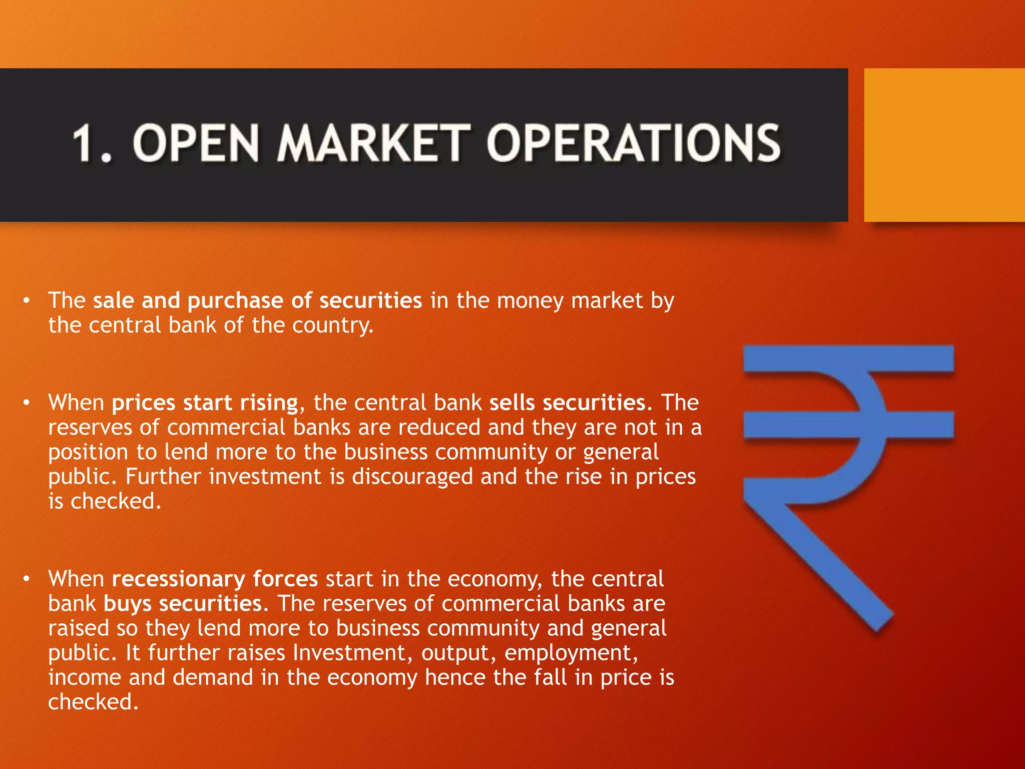 Monetary Policy Instruments: India | PPTX