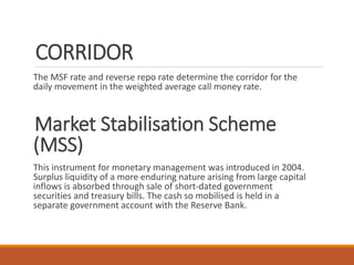 Monetary Policy Instruments: India | PPTX