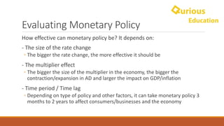 Monetary Policy Notes - A-Level & IB Economics | PDF