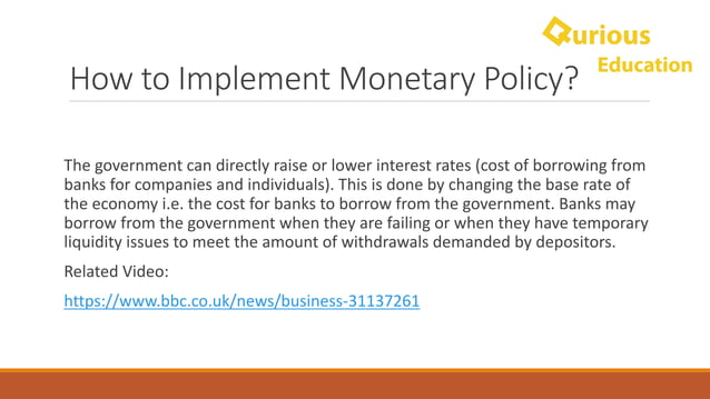 Monetary Policy Notes - A-Level & IB Economics | PDF | Interest Rates ...