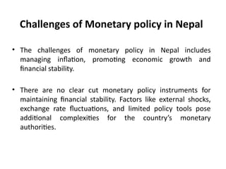 Monetary policy of Nepal bibekananda Sah roll no 6.pptx