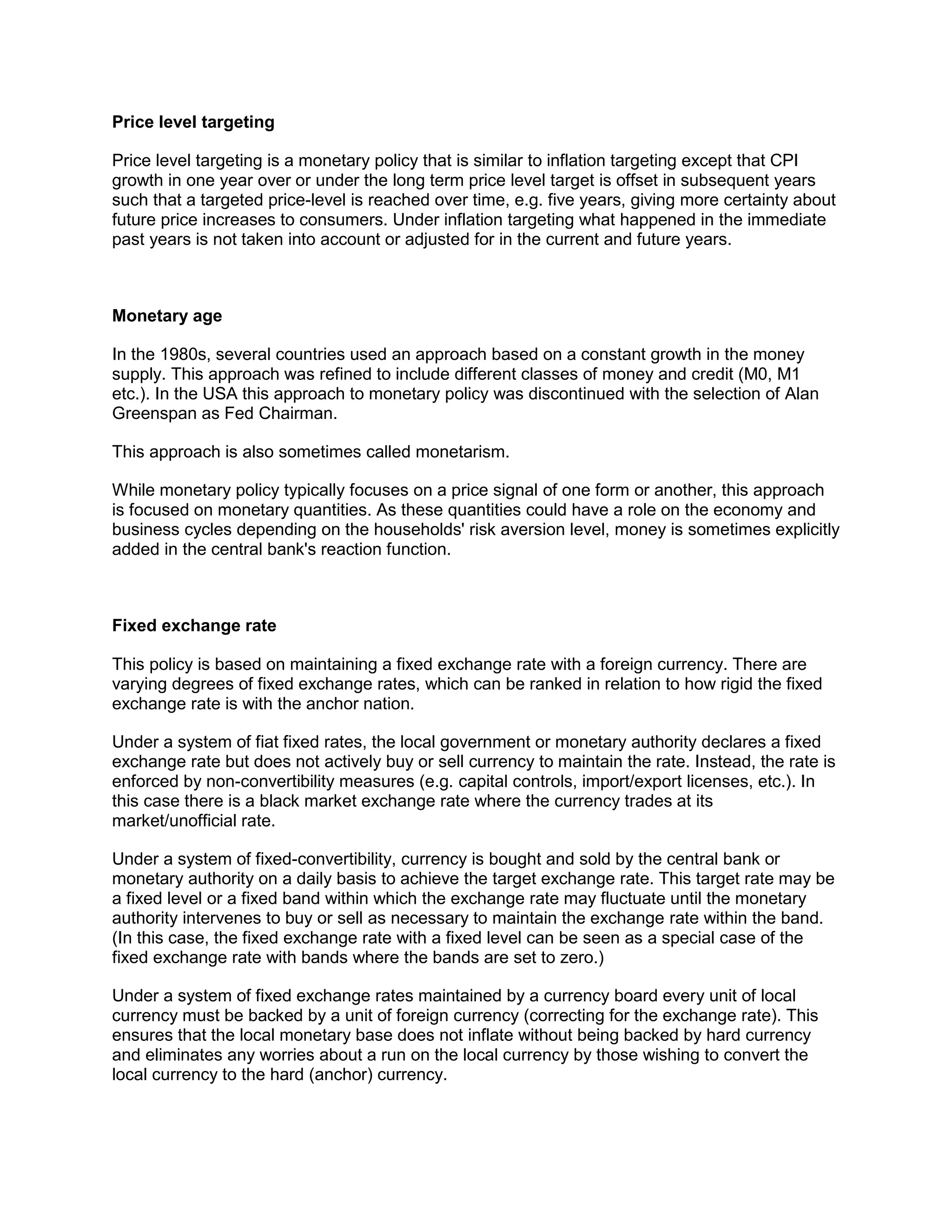 Monetary policy/ Credit Control of pakistan | DOCX