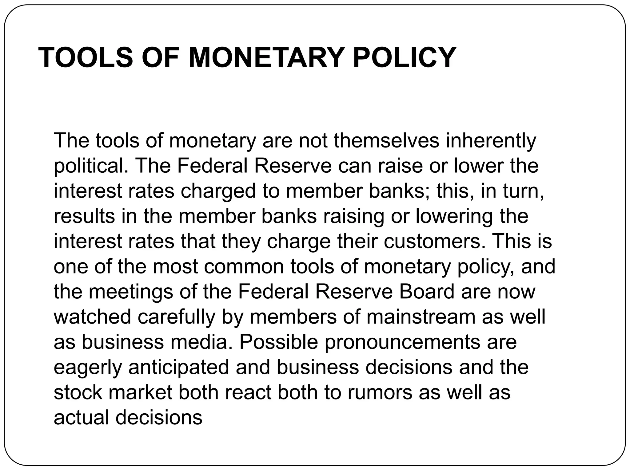 Monetary policy ppt | PPTX