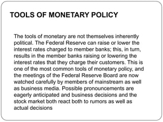 Monetary policy ppt | PPTX