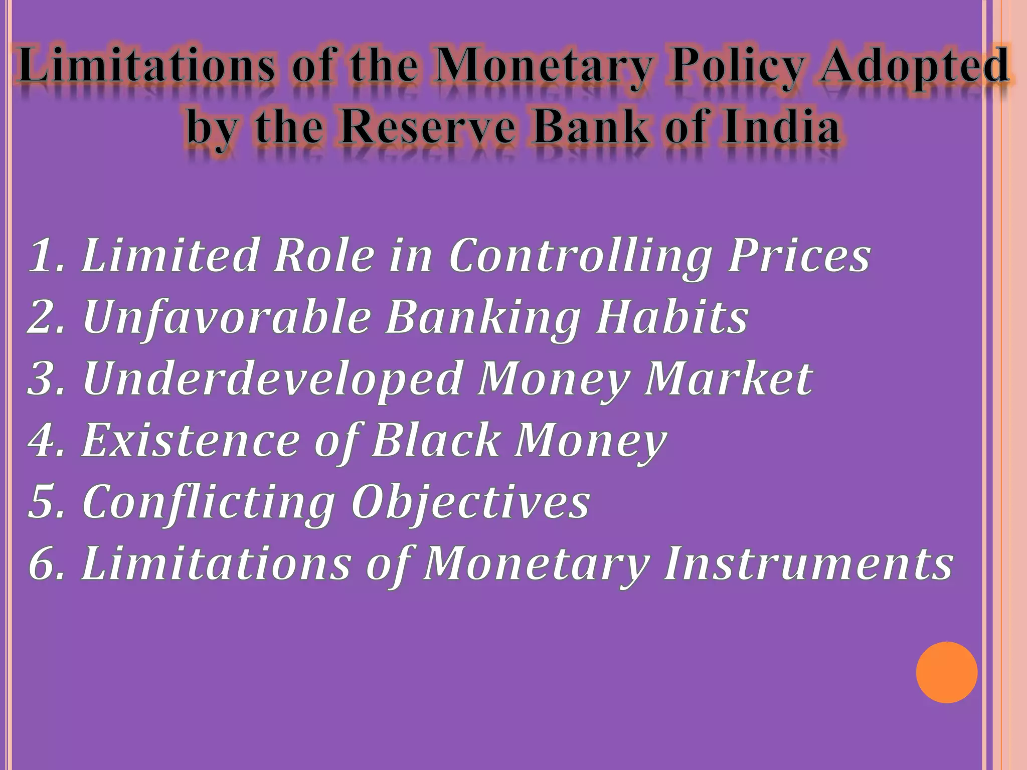 Monetary Policy PPT | PPTX