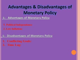 Monetary Policy PPT | PPTX