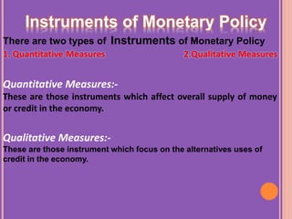 Monetary Policy PPT | PPTX