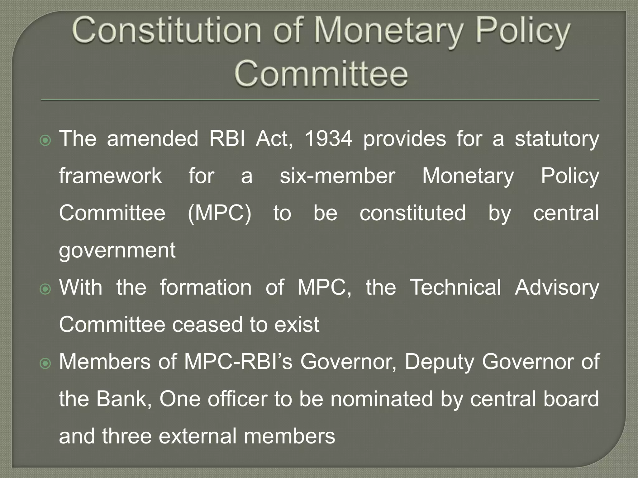 Monetary Policy Reformspptx.pptx | Business Banking & Finance | Business