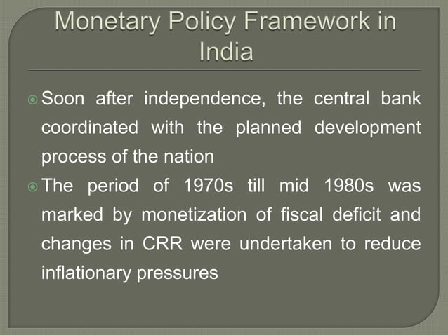 Monetary Policy Reformspptx.pptx | Business Banking & Finance | Business