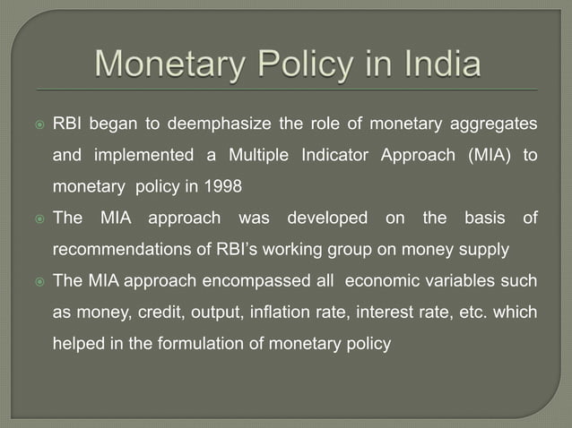 Monetary Policy Reformspptx.pptx | Business Banking & Finance | Business