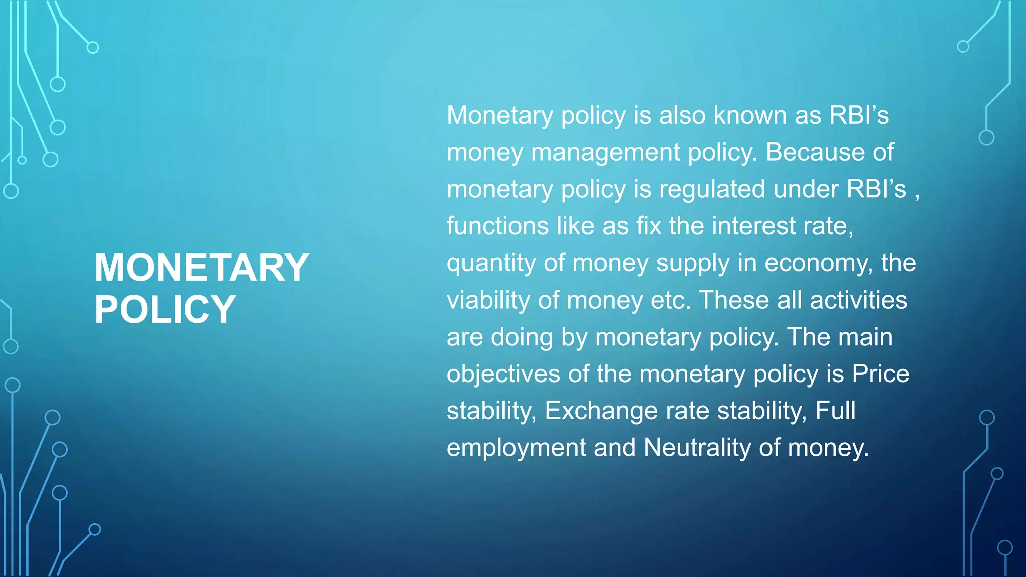 Monetary policy review committee role | PPTX