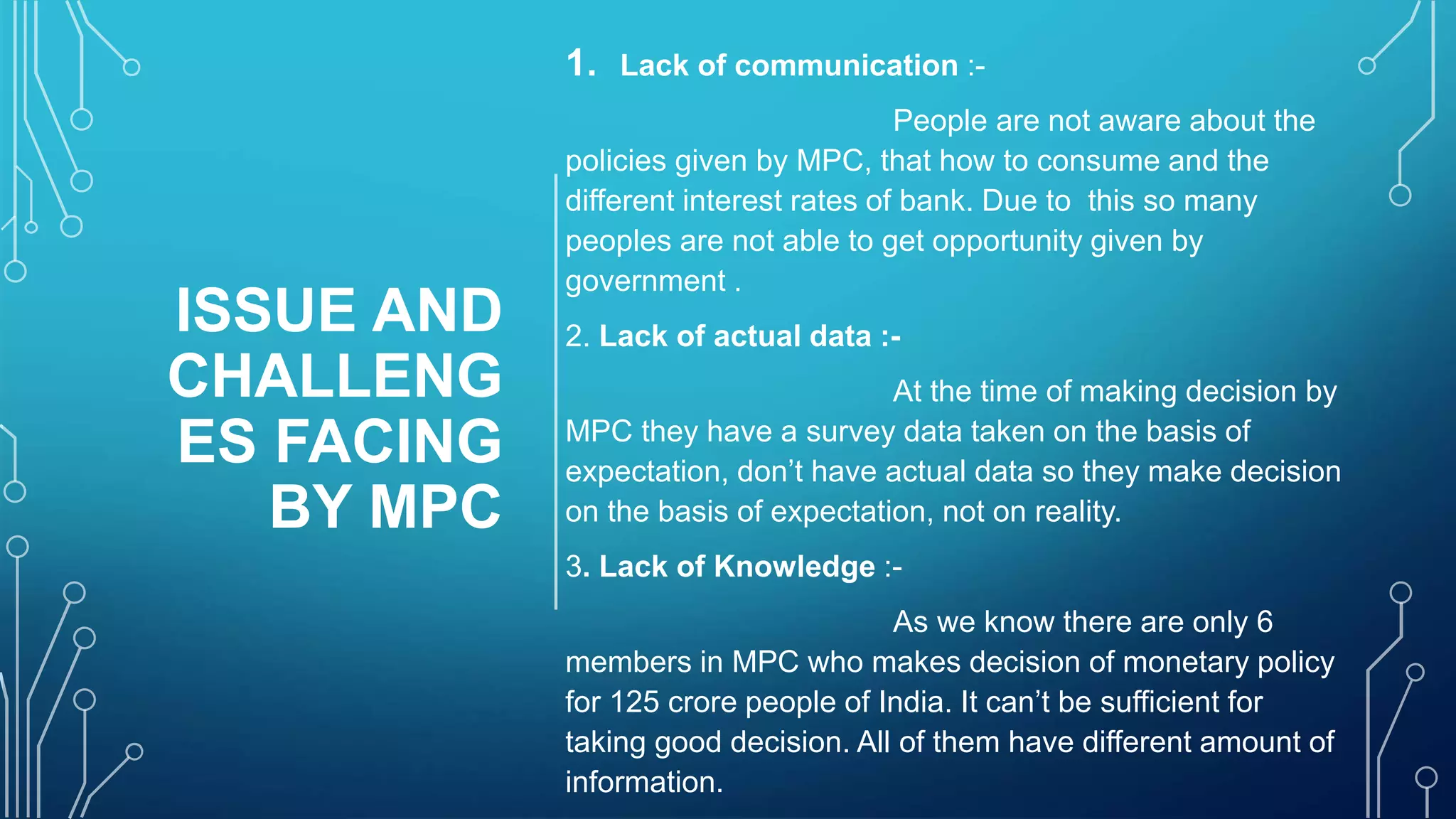 Monetary policy review committee role | PPTX