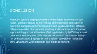 Monetary policy review committee role | PPTX