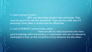 Monetary policy review committee role | PPTX