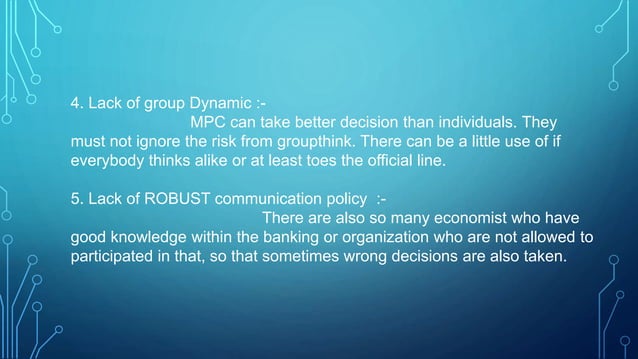 Monetary policy review committee role | PPTX