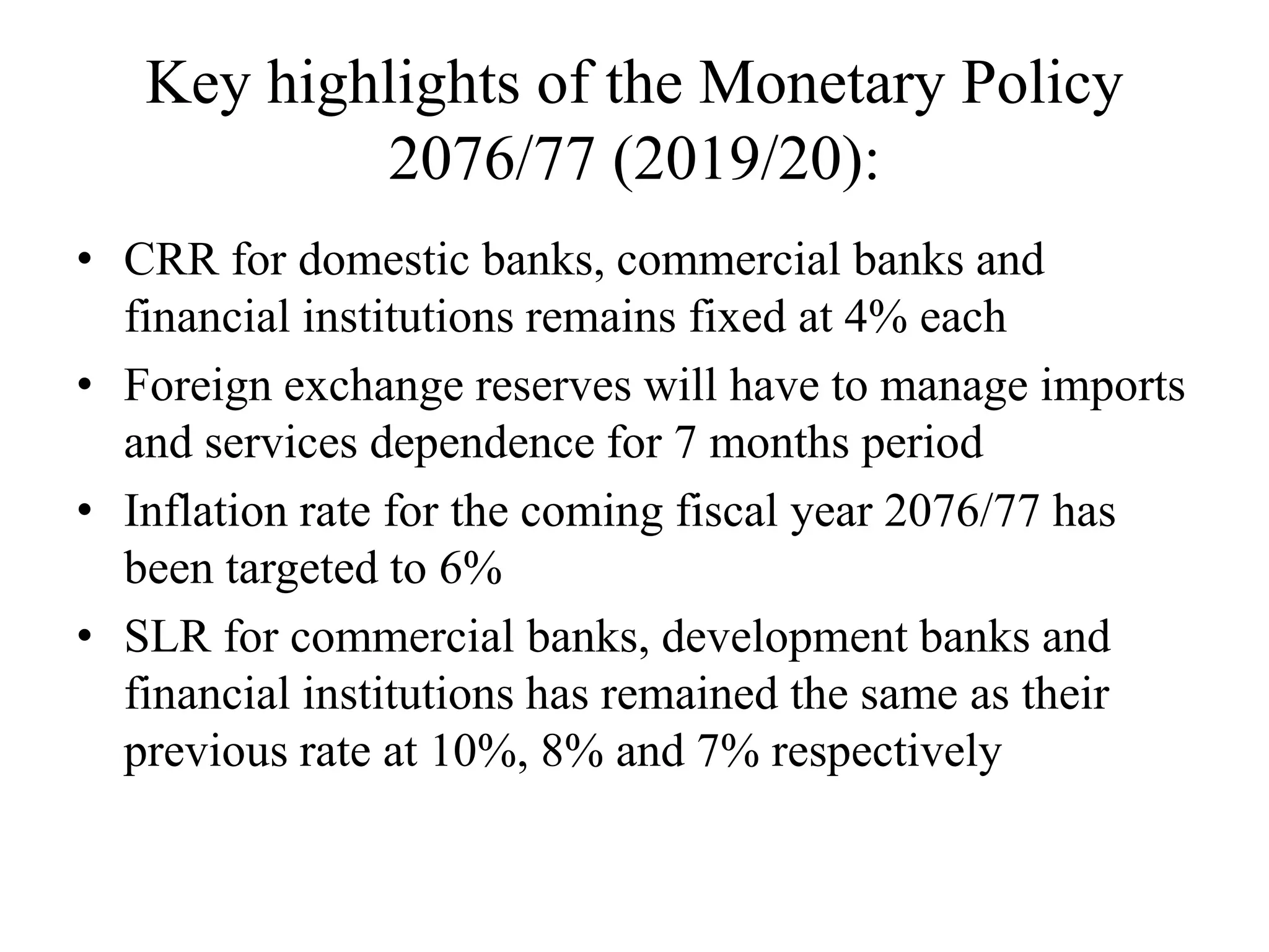 Monetary policy of Nepal | PPTX