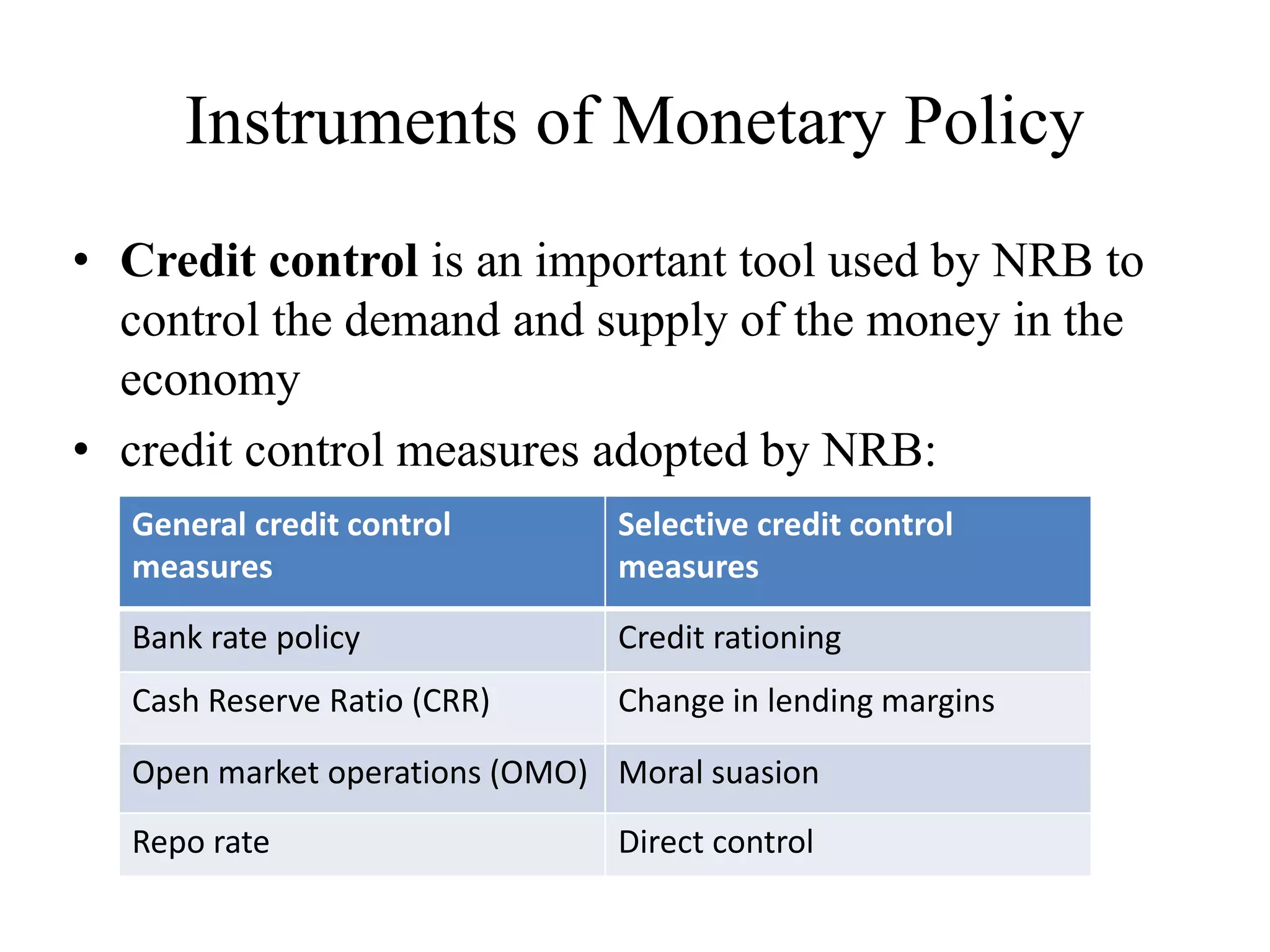 Monetary policy of Nepal | PPTX
