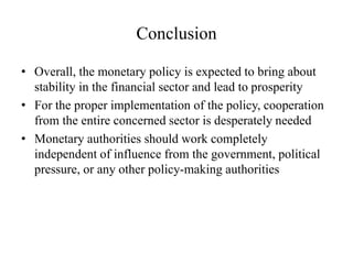 Monetary policy of Nepal | PPTX