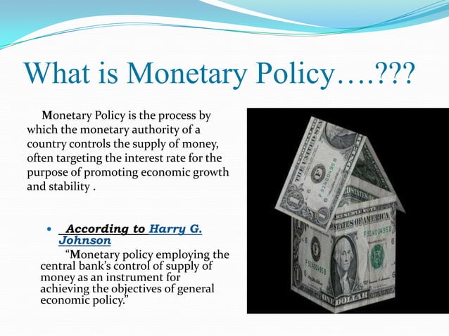 Monetary policy (theoritical) | PPT