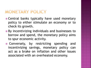 Monetary, Fiscal and Income policy – Meaning and instruments | PPTX