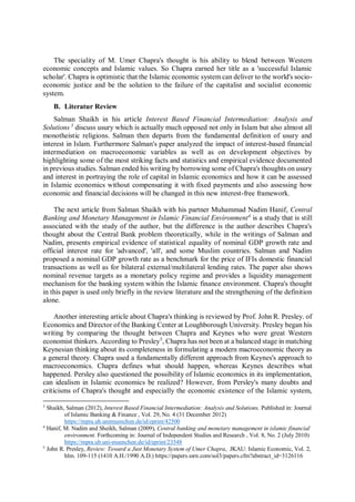 Monetary Policy of Umer Chapra | PDF