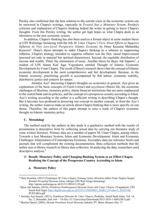 Monetary Policy of Umer Chapra | PDF